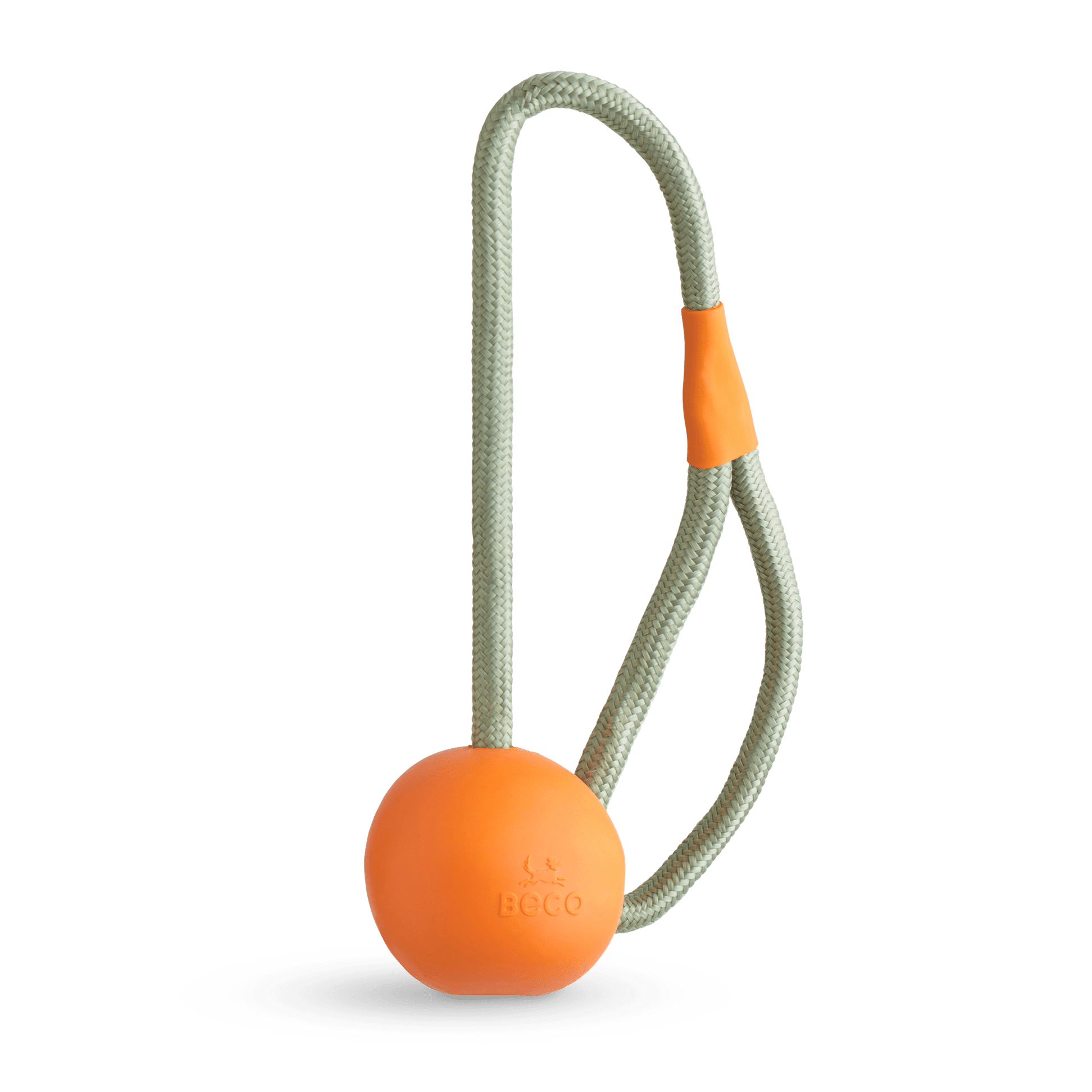 Rubber Dog Ball | Dog Ball With Rope for Active Play – Beco